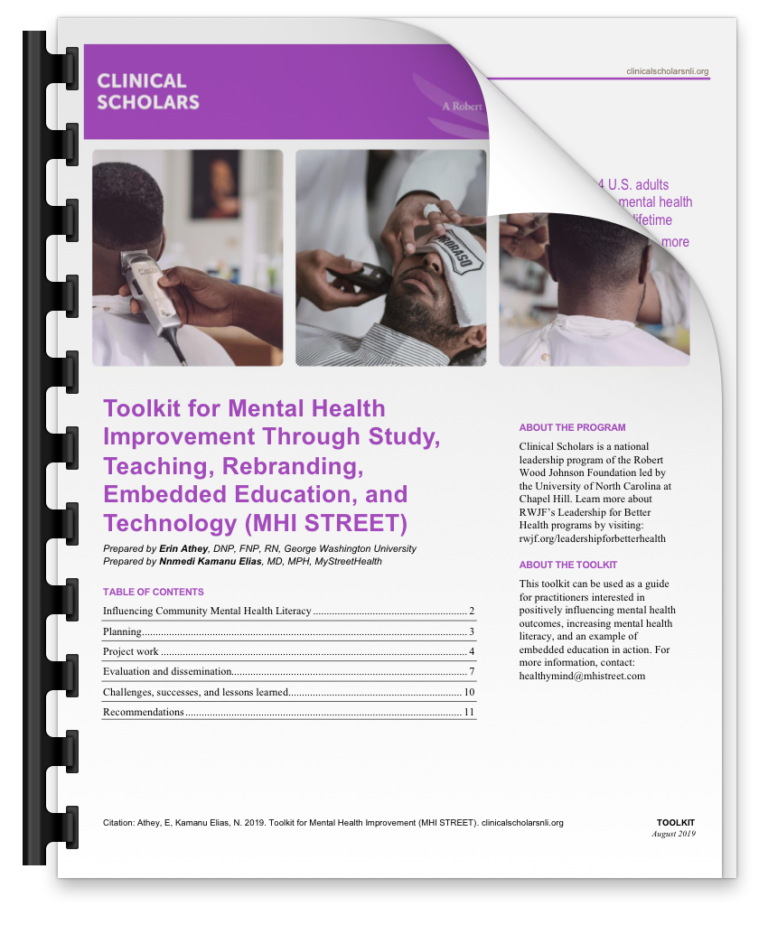 Toolkit for Mental Health Improvement - Clinical Scholars